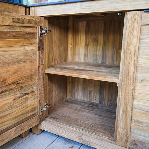 Outdoor Kitchen Double Cabinet | Teakunique
