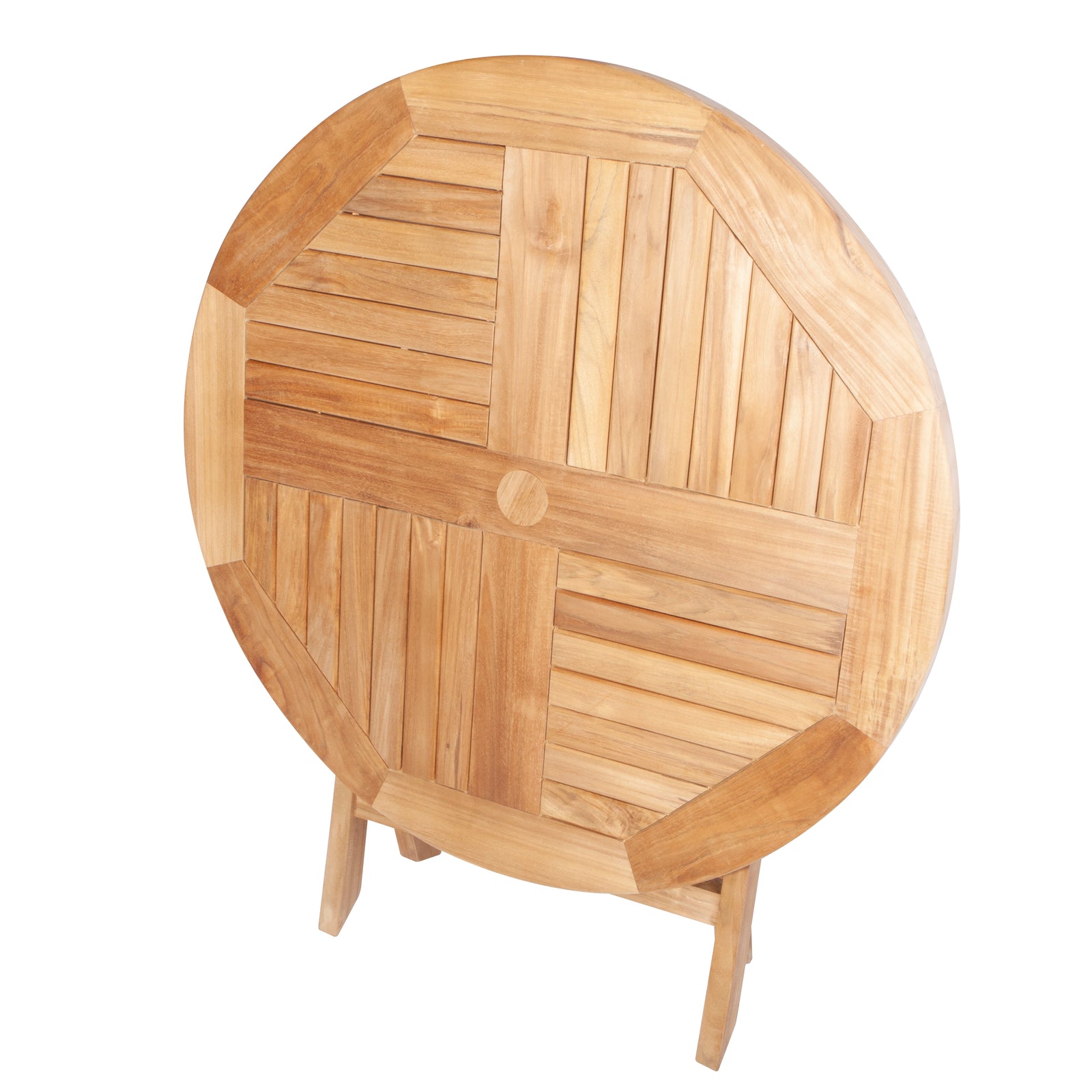 Jasmine Round Folding Teak Table | Teak Garden Furniture | Teakunique